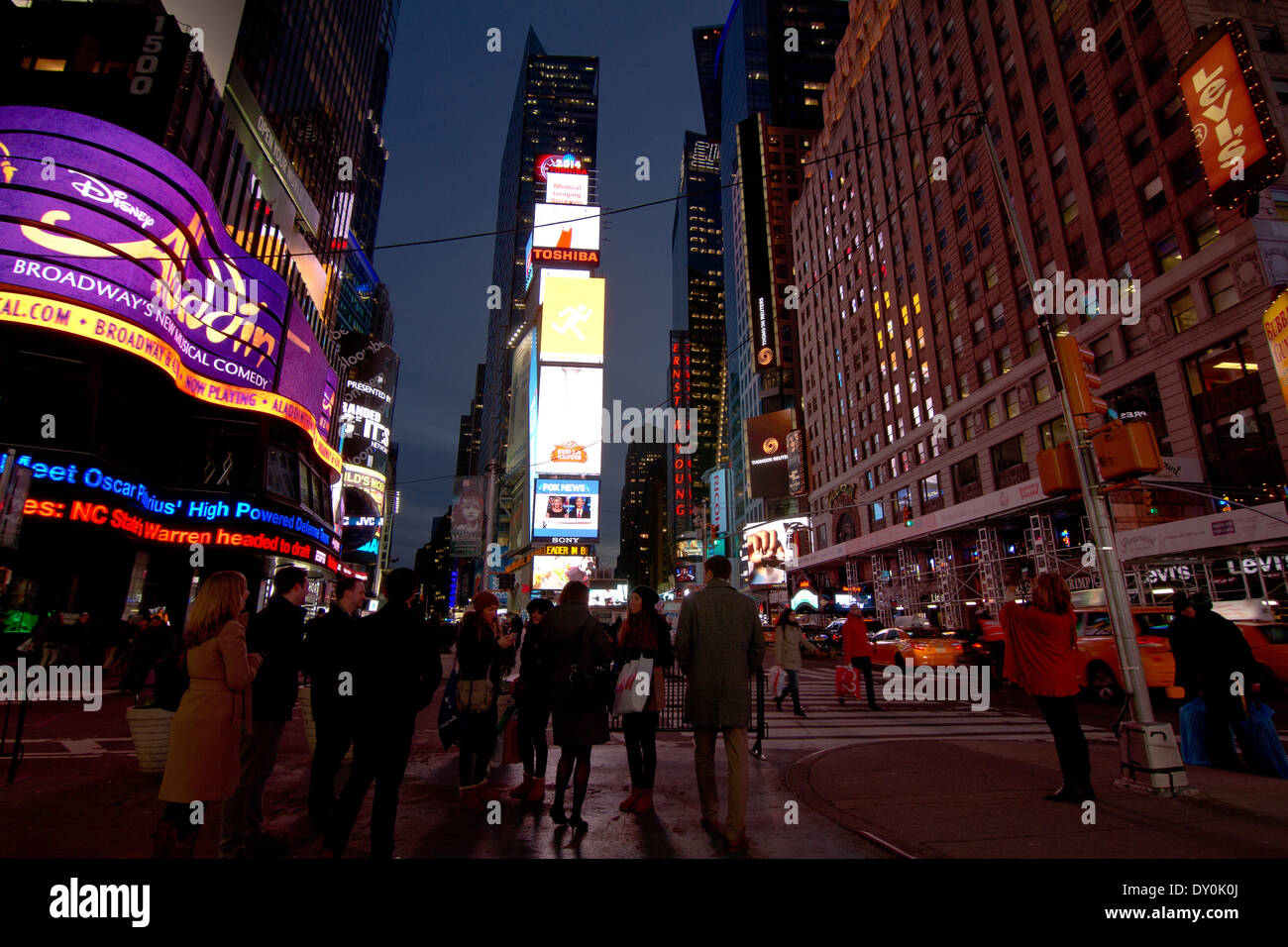 Times square neon lights hi-res stock photography and images - Alamy