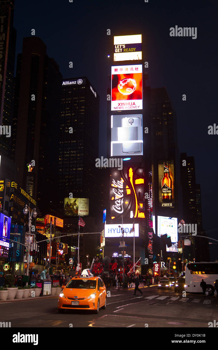 Times square neon lights hi-res stock photography and images - Alamy