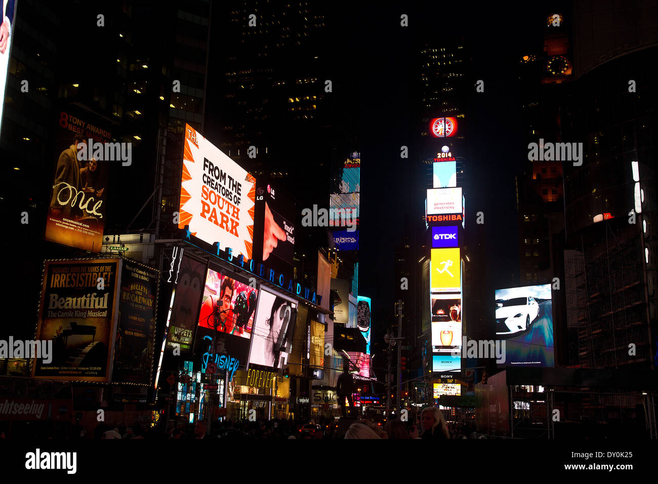 Times square neon lights hi-res stock photography and images - Alamy