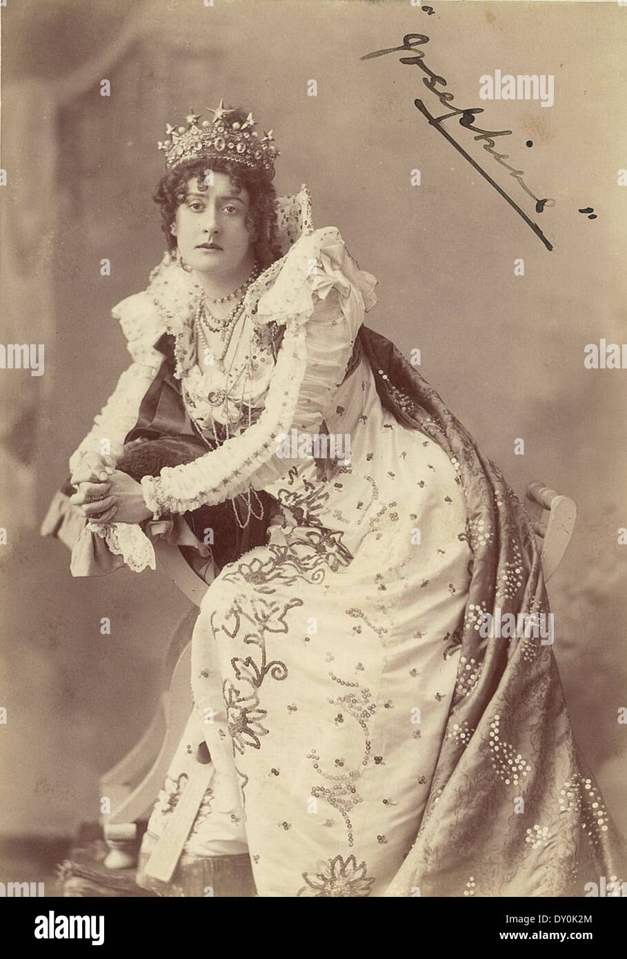 Ada Ferrar, as Josephine, in the 1899 production of 'A Royal Divorce ...