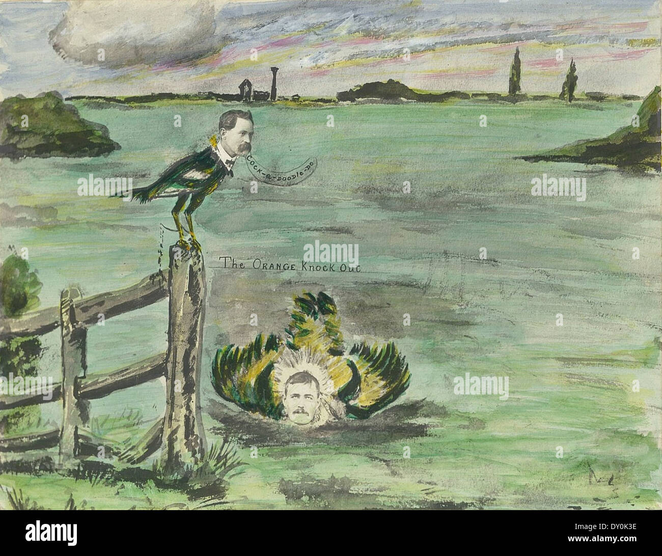 This political cartoon depicts John C.L. Fitzpatrick, secretary for ...