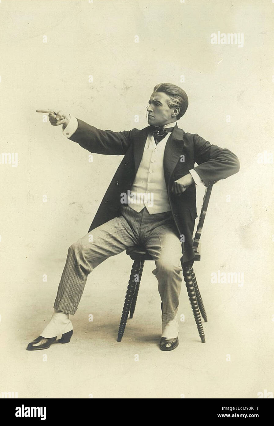 This 1912 portrait of English actor Claude Rains shows him as Bohun K.C ...