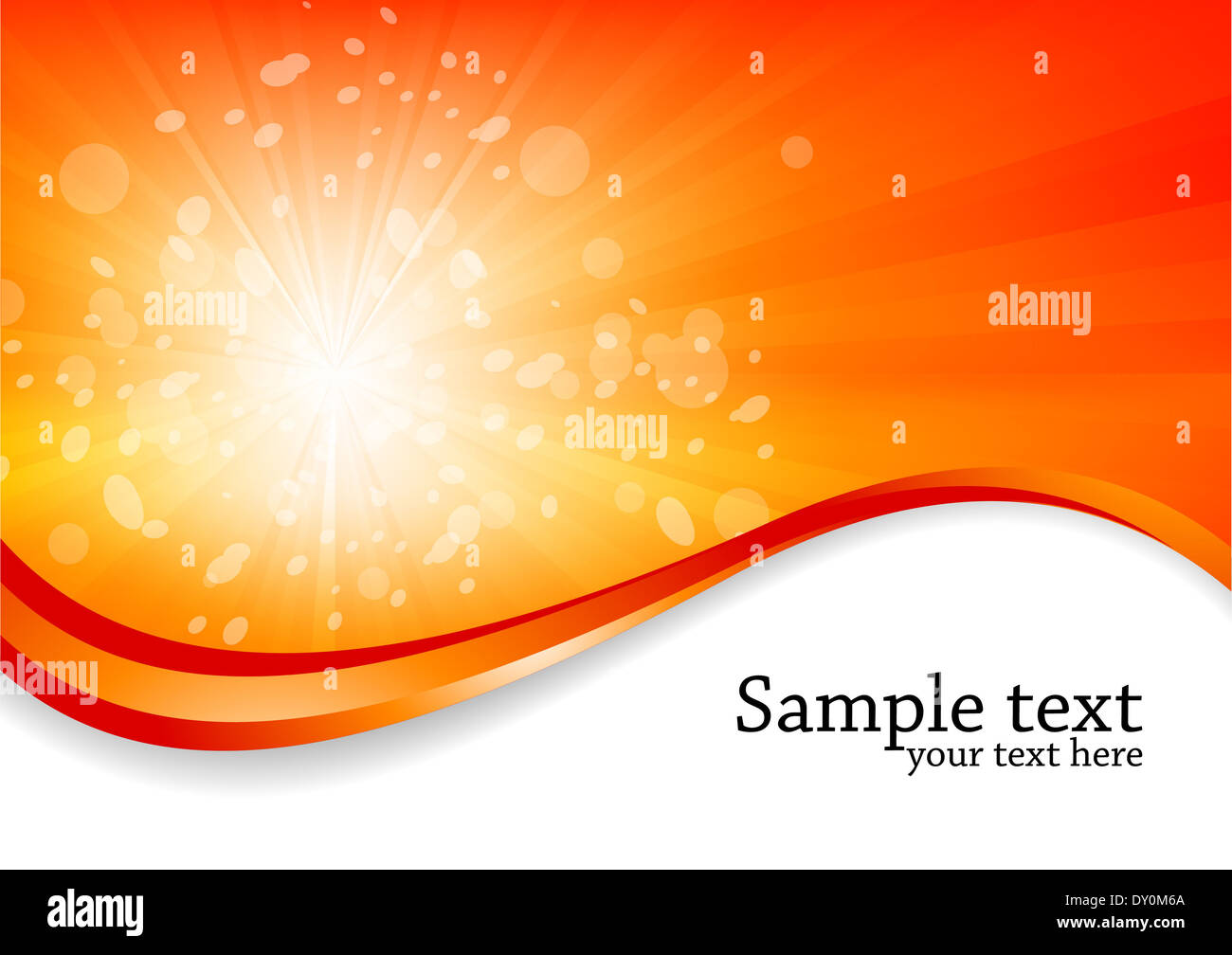Vector abstract sunny background Stock Photo - Alamy