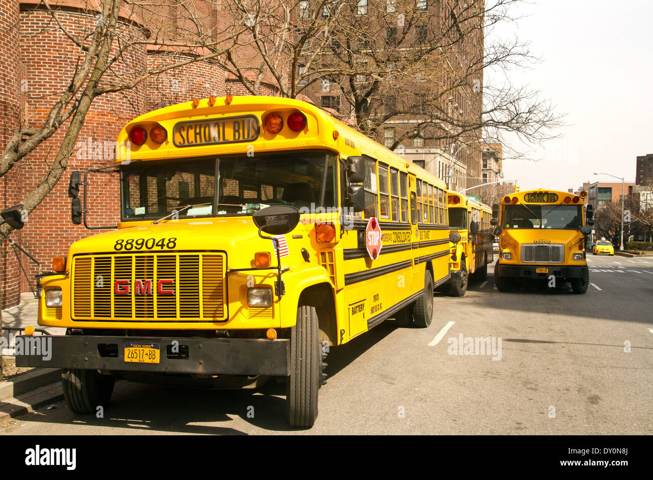 School bus New York 25.03.2014 Stock Photo - Alamy