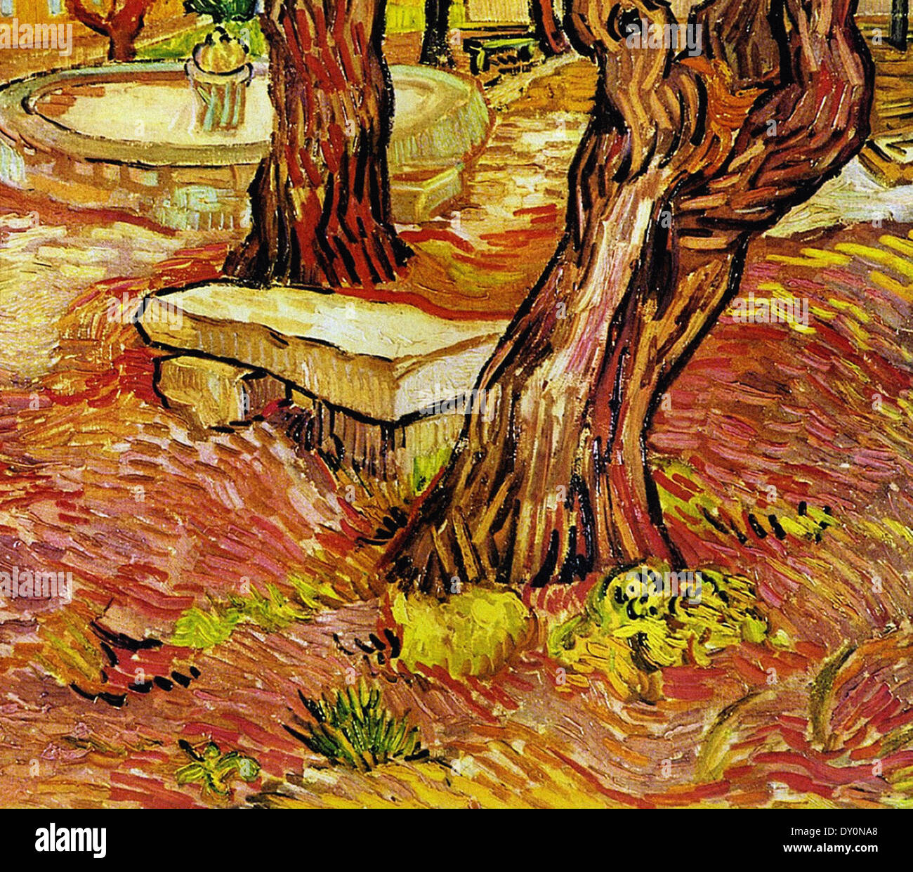 Vincent Van Gogh Stone Bench in the Garden of Saint-Paul Hospital Stock ...