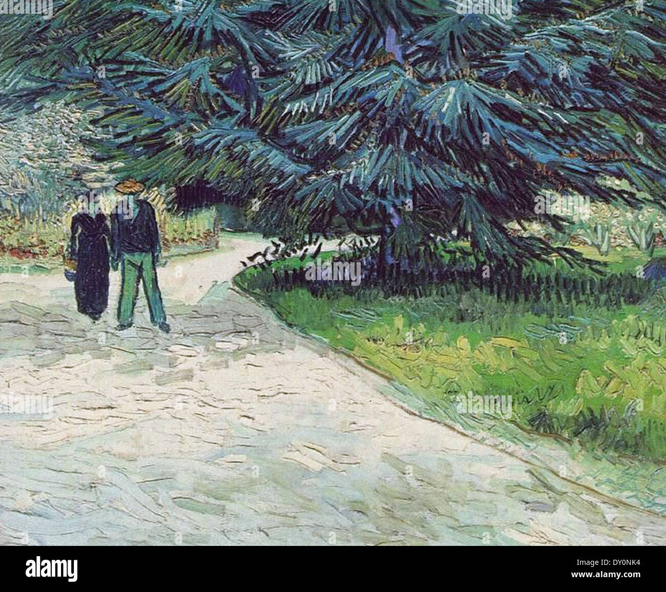 Vincent van Gogh Public Garden with Couple and Blue Fir Tree (The Poet ...