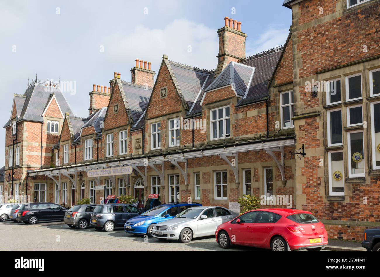 The Old Station in Welshpool which now operates as a retail outlet ...