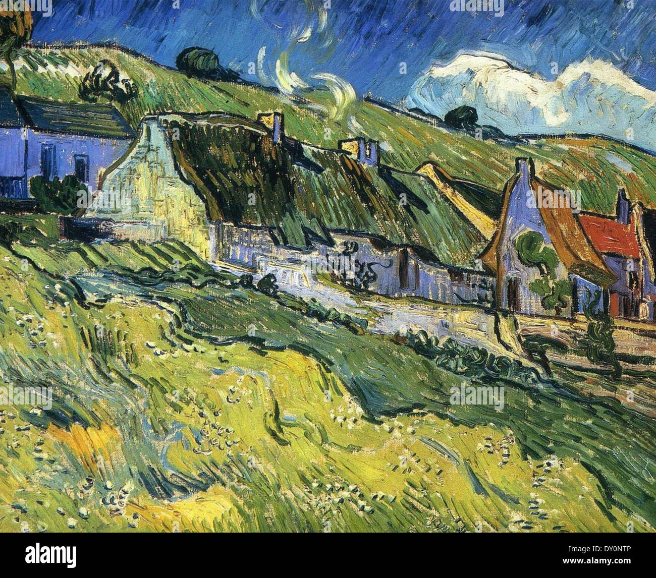 Vincent van Gogh Thatched Cottages and Houses Stock Photo - Alamy