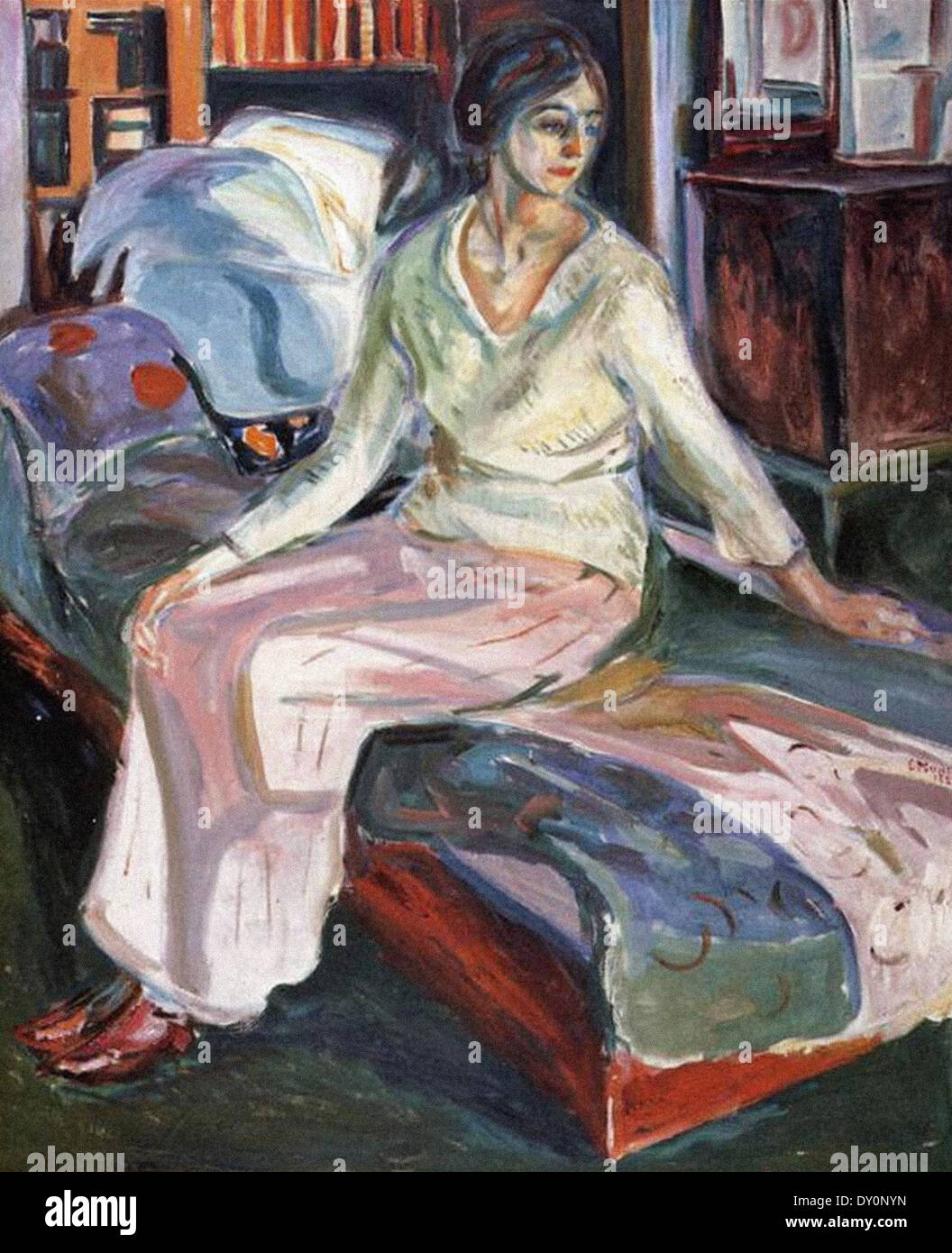Edvard Munch Model on the Couch Stock Photo - Alamy