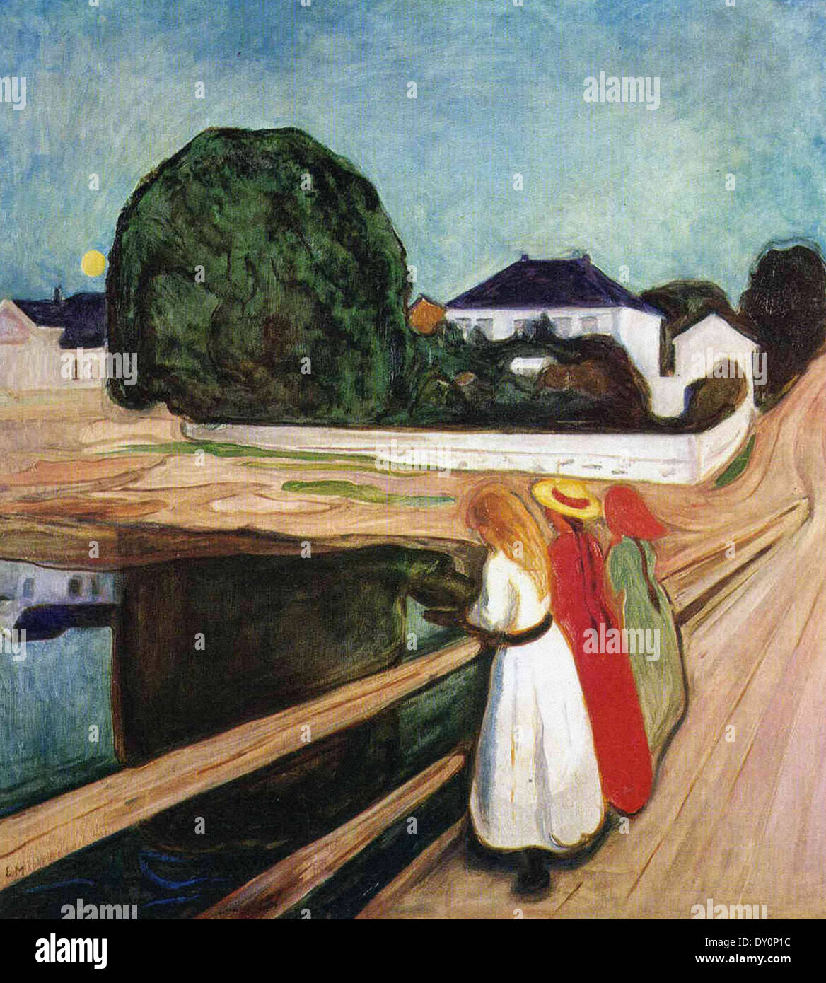 Edvard Munch Girls on a Jetty Stock Photo - Alamy