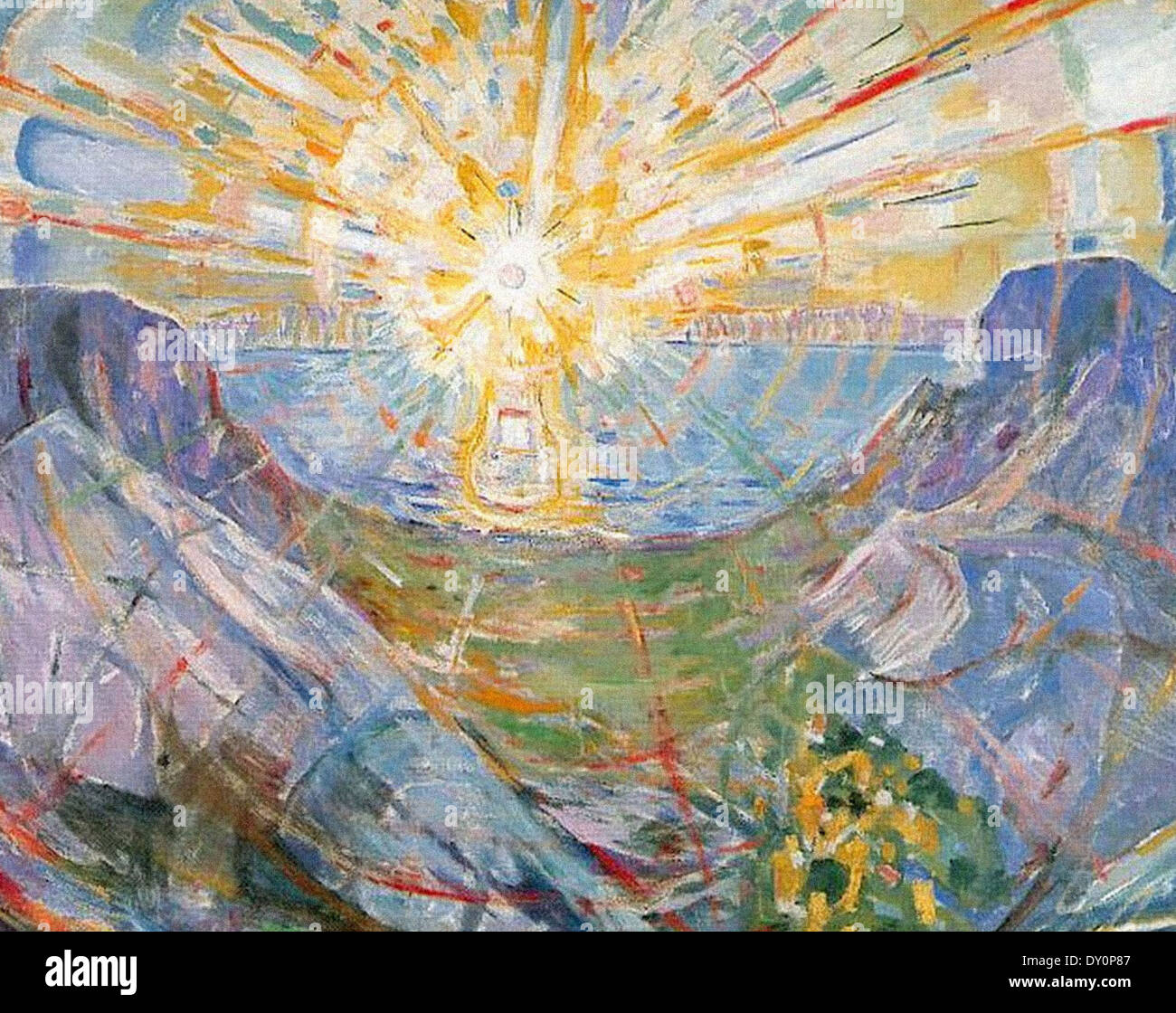 Edvard Munch El Sol Stock Photo - Alamy