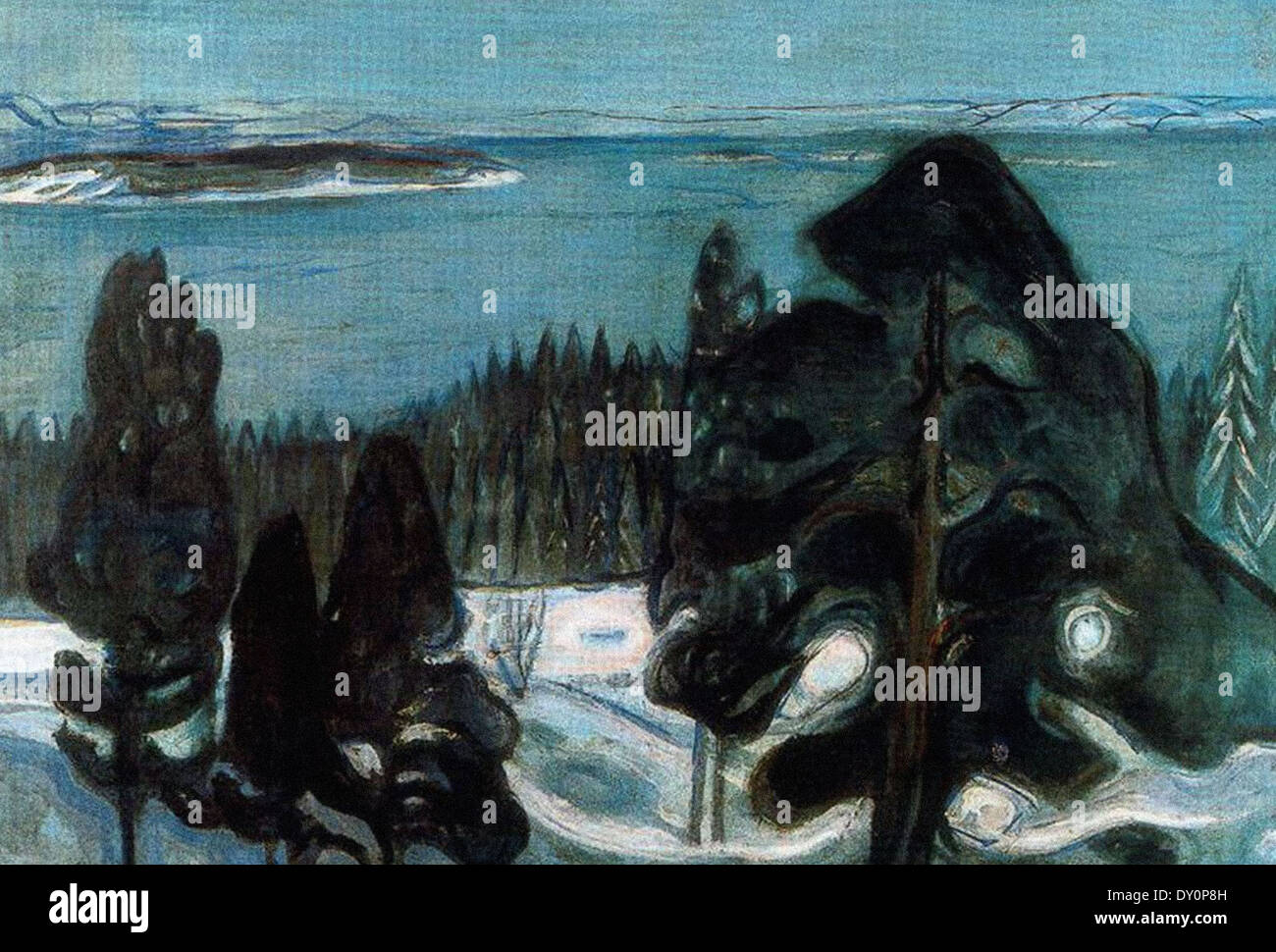 Edvard Munch Winter Night 1 Stock Photo - Alamy