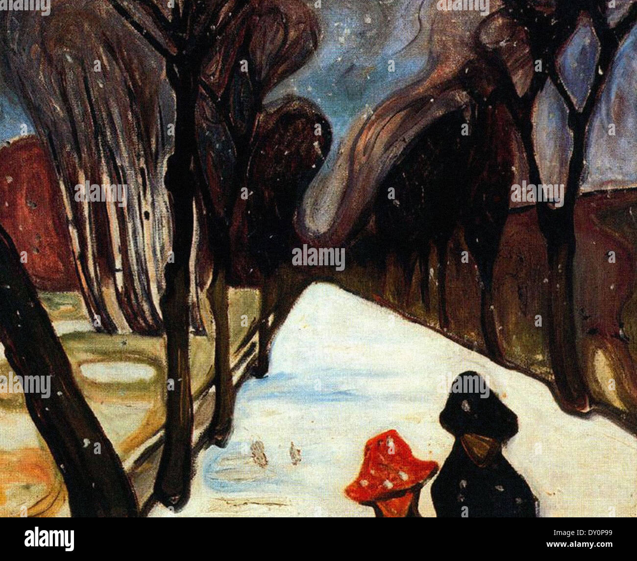 Edvard Munch Snow Falling in the Lane Stock Photo - Alamy