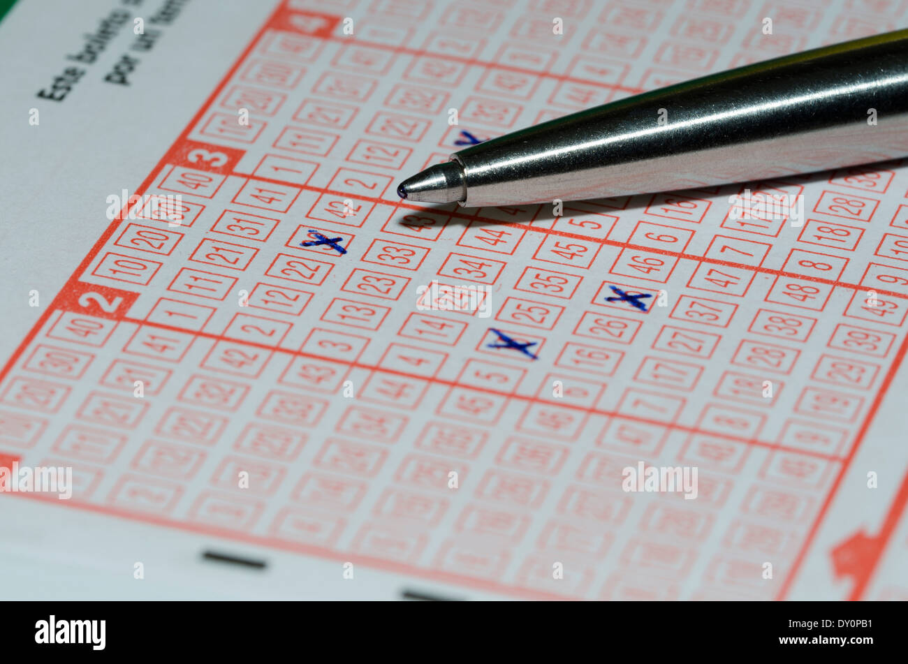 Lottery slip hi-res stock photography and images - Alamy
