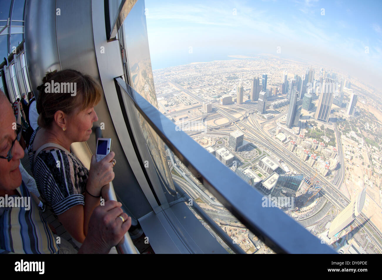 Downtown, Dubai, viewing platform, skyscraper, deck, Burj Khalifa, Burj ...
