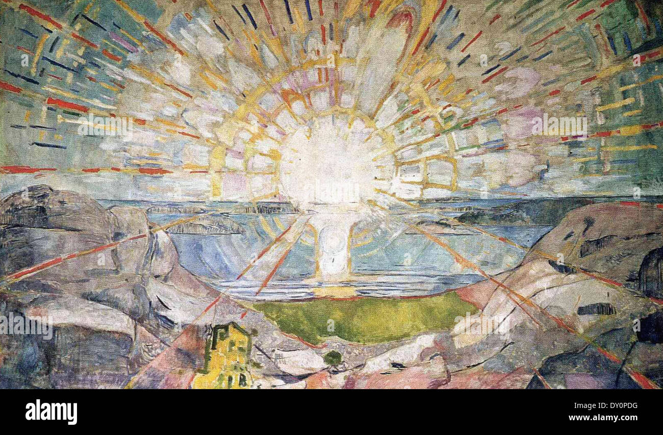 Edvard Munch The Sun Stock Photo - Alamy