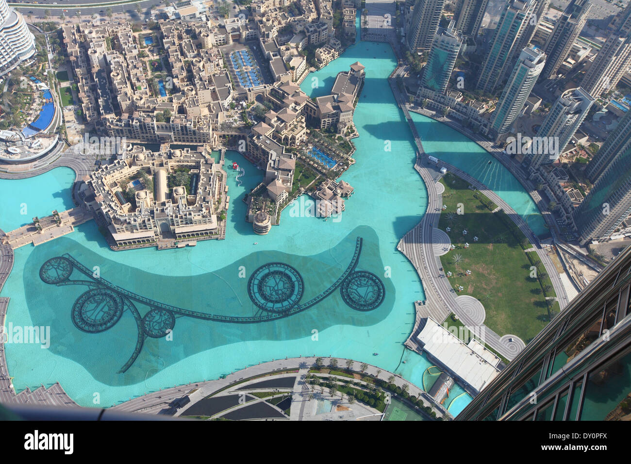 Downtown Dubai Viewing Platform Skyscraper High Resolution Stock ...