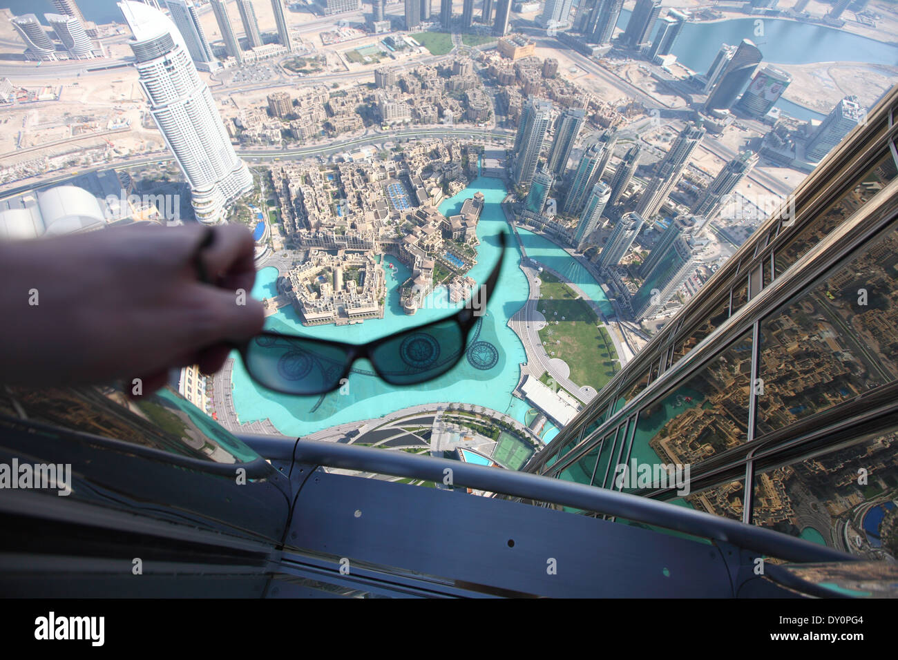 Downtown Dubai Viewing Platform Skyscraper High Resolution Stock ...