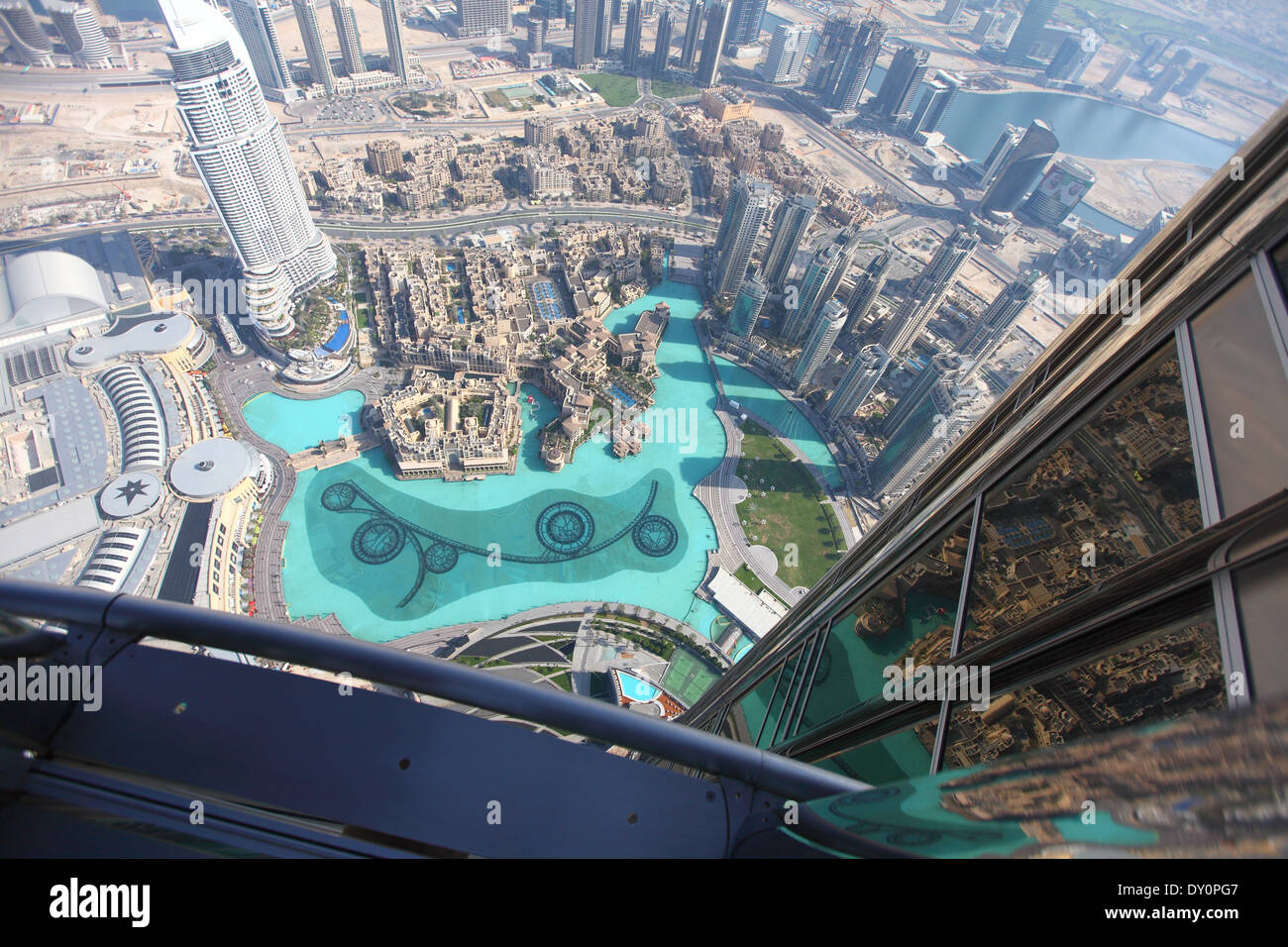 Downtown Dubai Viewing Platform Skyscraper High Resolution Stock ...