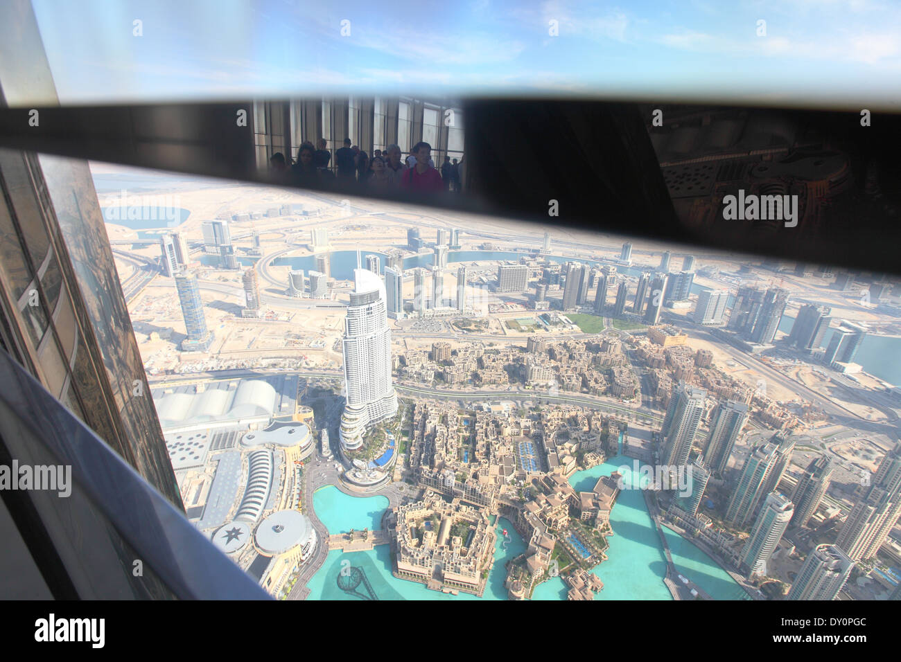 Downtown Dubai Viewing Platform Skyscraper High Resolution Stock ...