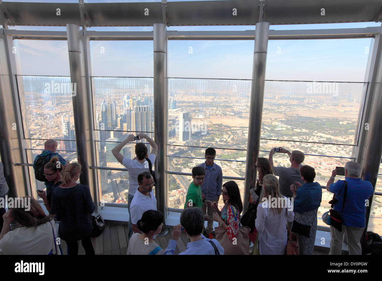 Downtown, Dubai, viewing platform, skyscraper, deck, Burj Khalifa, Burj ...