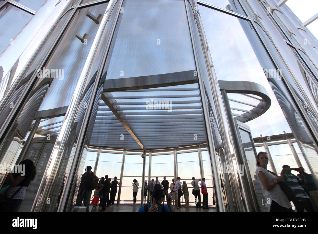 Downtown Dubai Viewing Platform Skyscraper High Resolution Stock ...