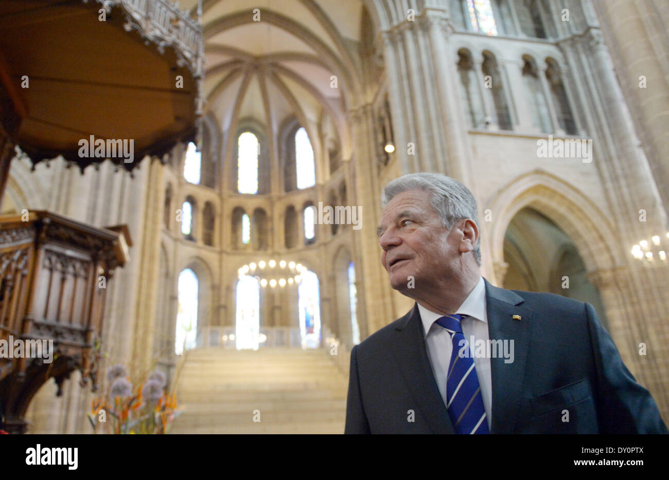 Geneva, Switzerland. 02nd Apr, 2014. The German president Joachim Gauck ...