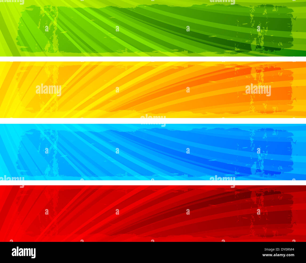 Collection of seven banners Stock Photo - Alamy