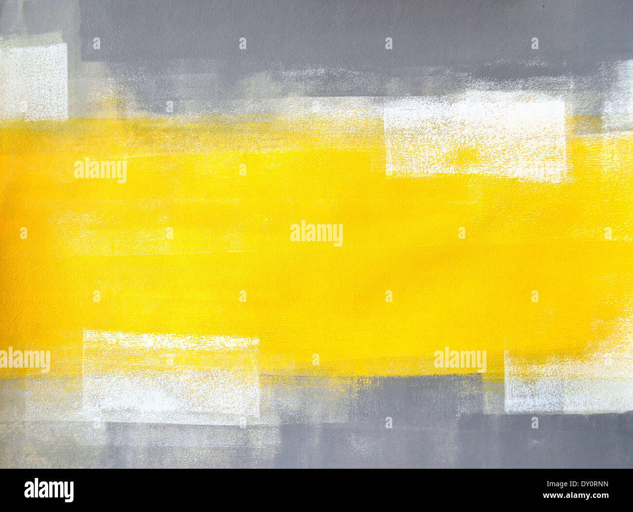 Grey and Yellow Abstract Art Painting Stock Photo - Alamy