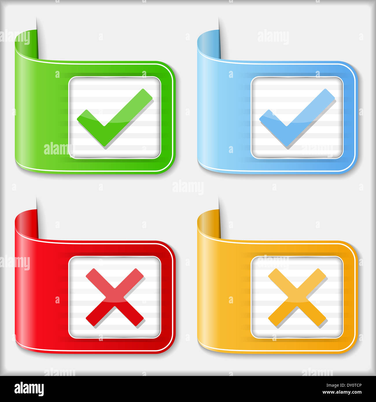 Green check symbols symbols hi-res stock photography and images - Alamy