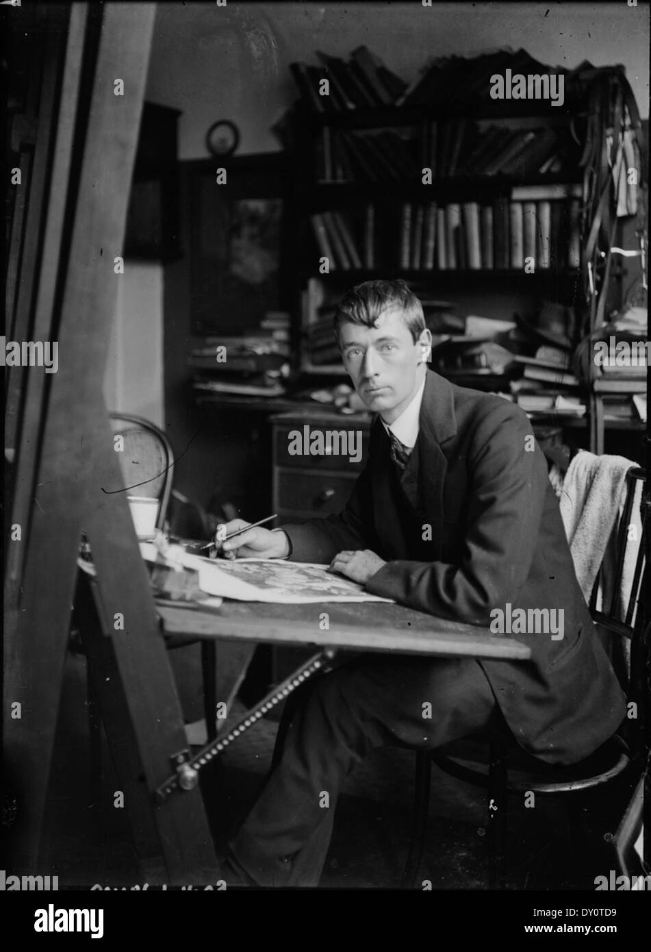 This portrait of Australian artist Norman Lindsay was captured by his ...
