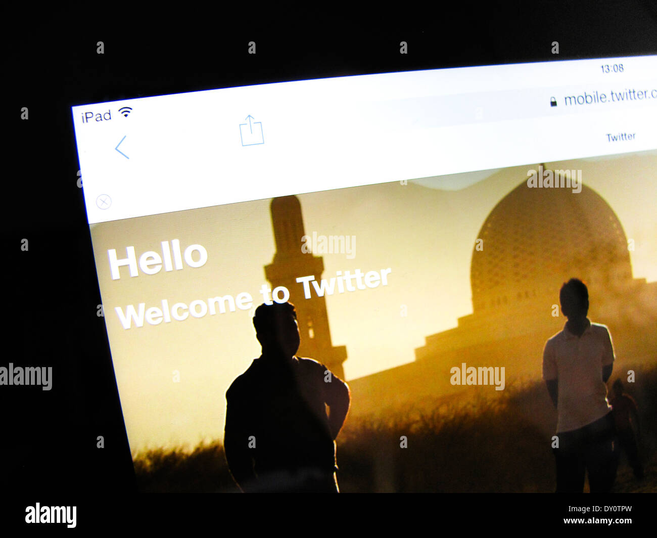 Twitter tablet hi-res stock photography and images - Alamy