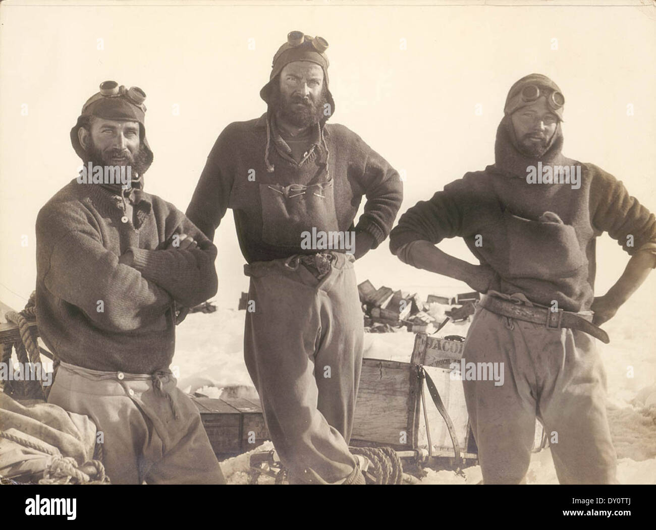 A group portrait from an expedition taken between 1911 and 1914 ...