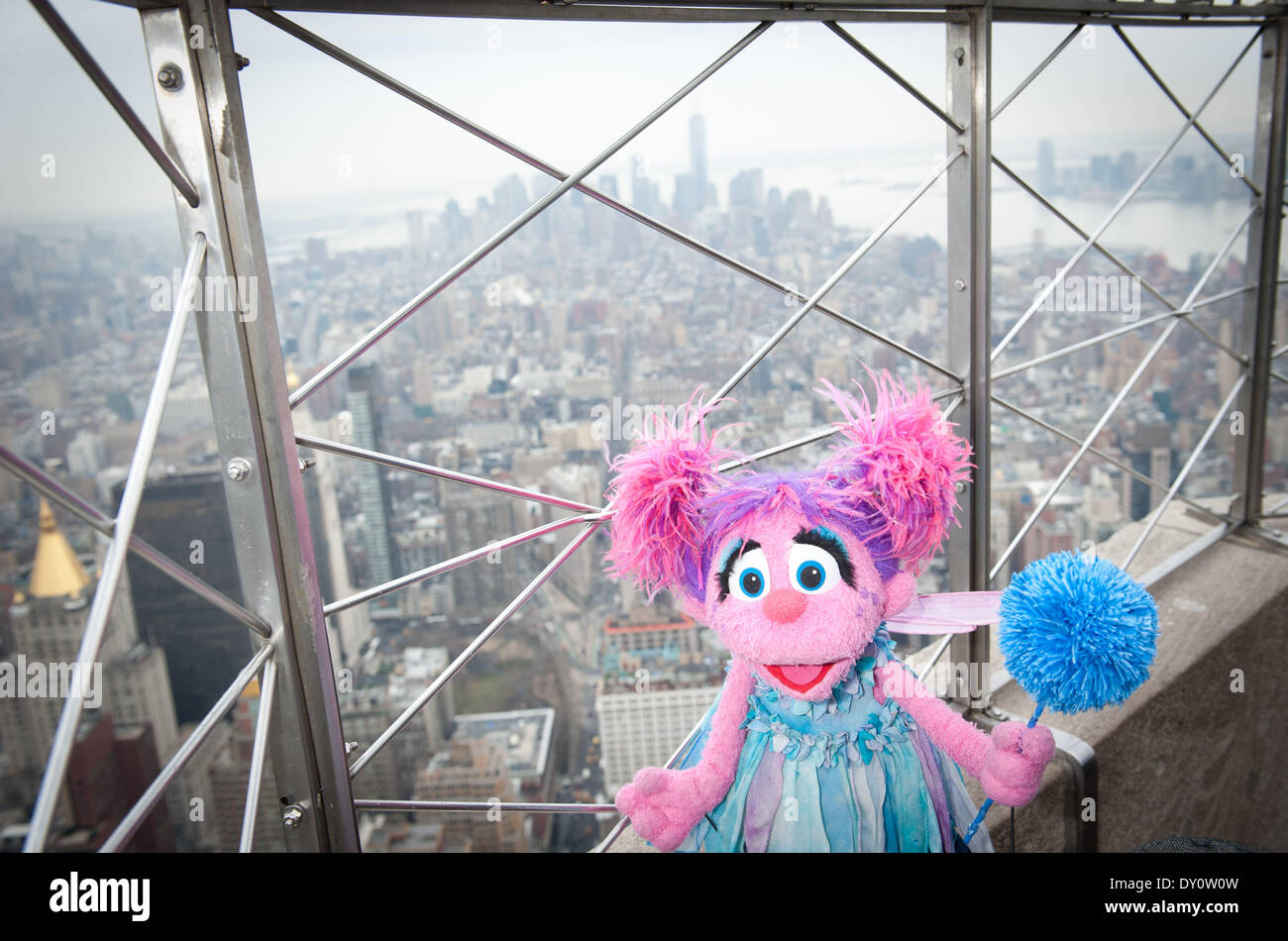 Manhattan, New York, USA. 2nd Apr, 2014. Sesame Street's Abby Cadabby ...