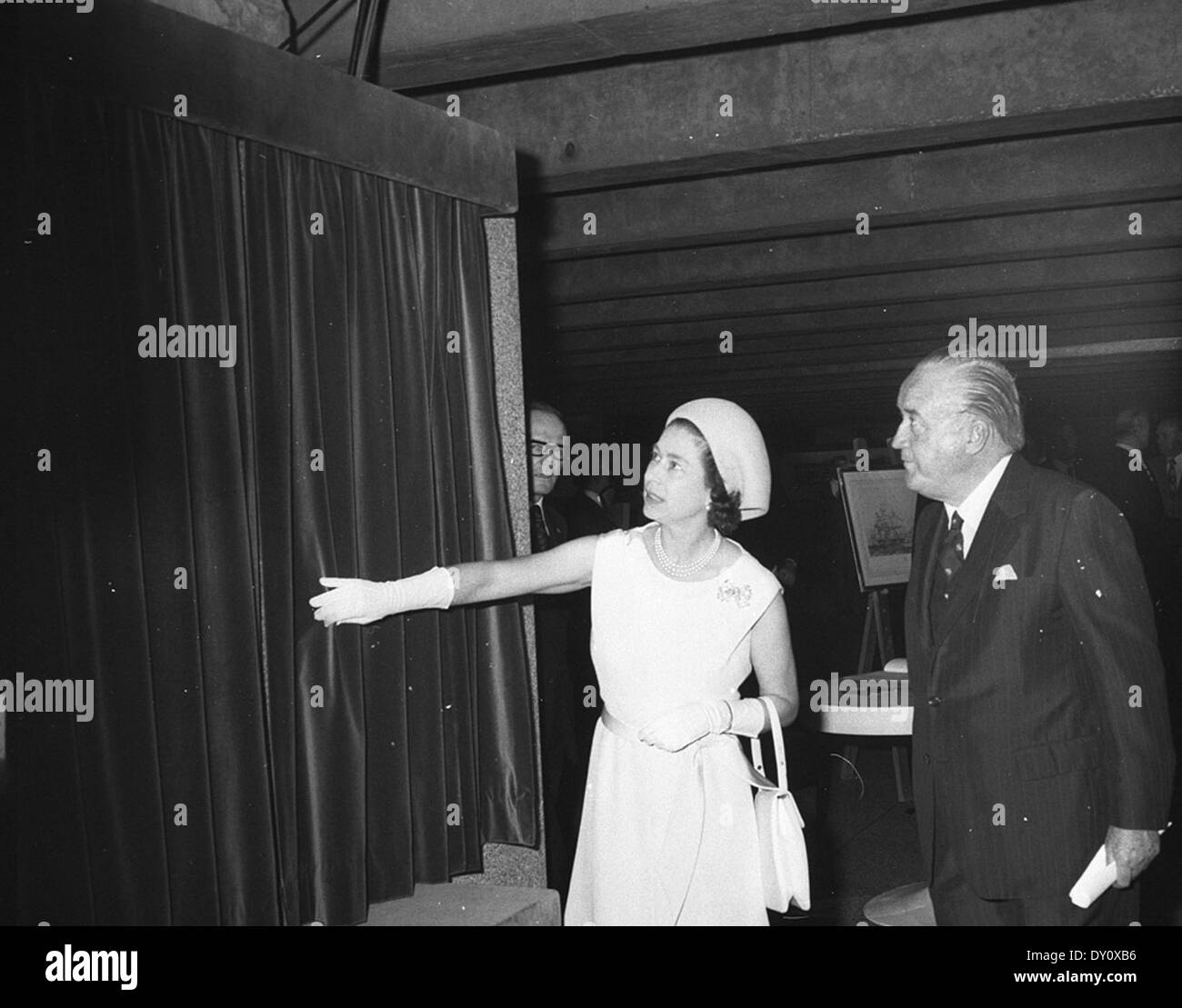 A photograph of Queen Elizabeth II opening the Sydney Opera House on ...