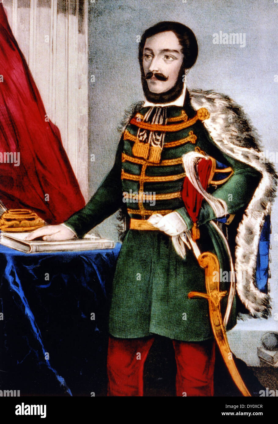 LAJOS KOSSUTH (1802-1894) Hungarian lawyer and politician Stock Photo - Alamy