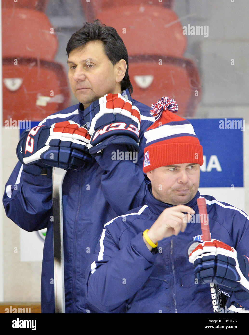 Czech national ice hockey team met for the training ahead of the World ...