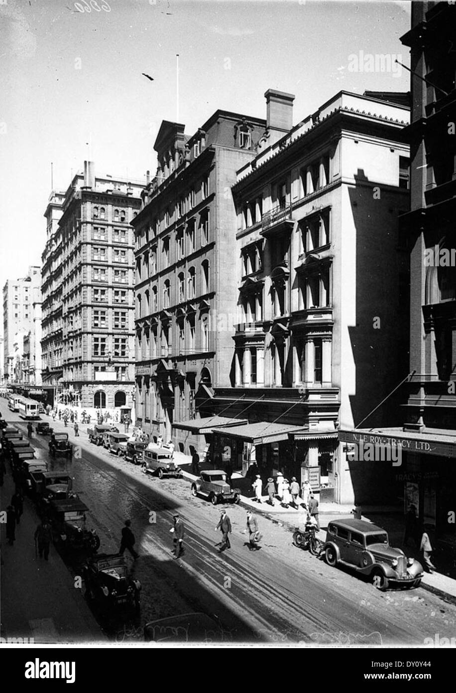 This photo from 1936-1937 shows The Theatre Royal and the Australia ...