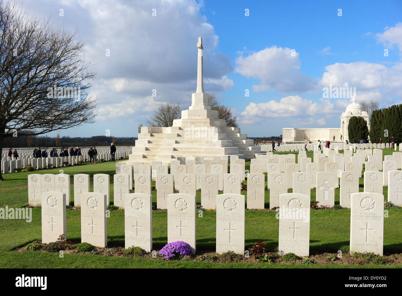Tyne Cot World War One cemetery in Flanders Belgium Stock Photo - Alamy