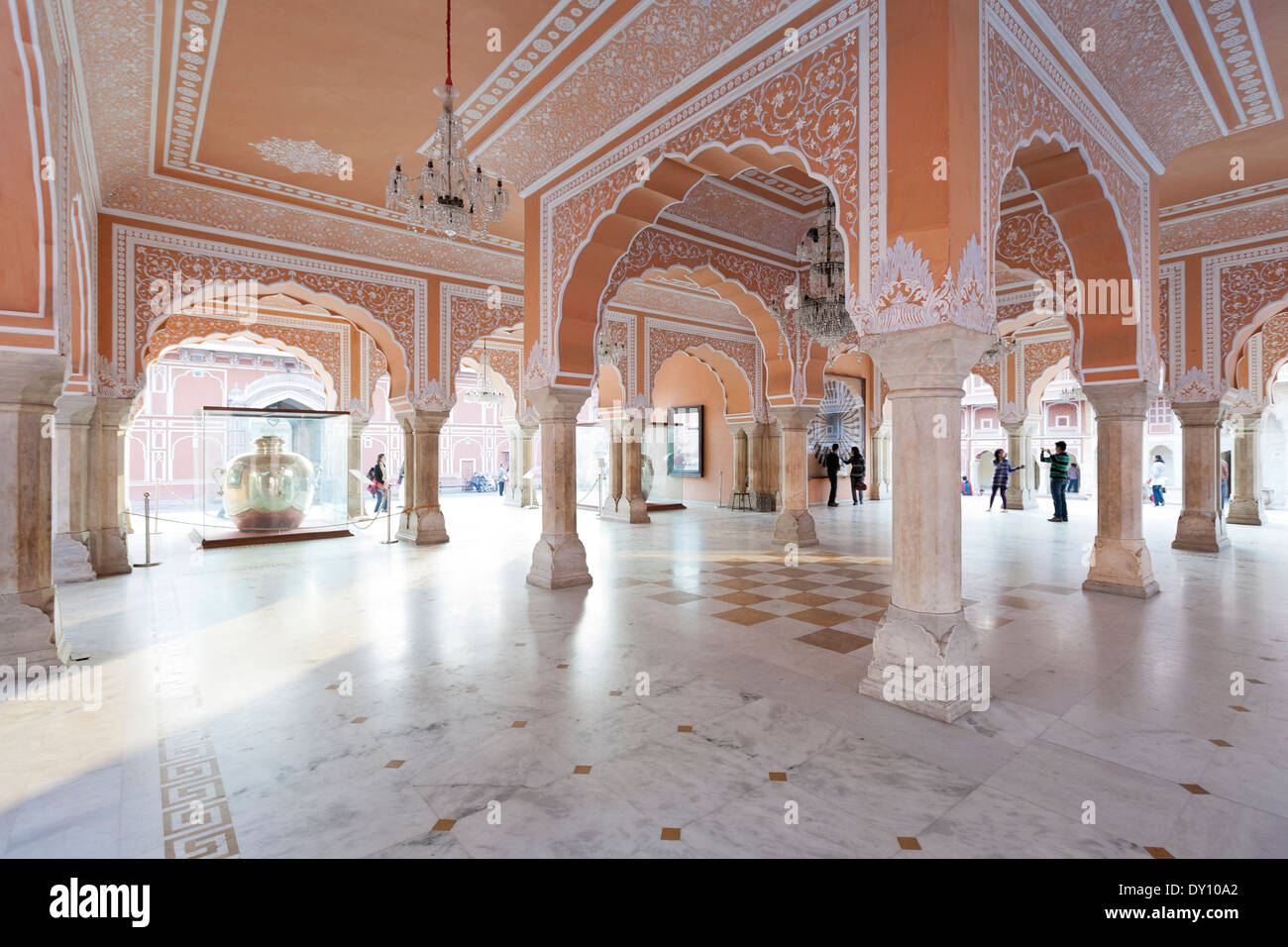 Jaipur city palace interior hi-res stock photography and images - Alamy