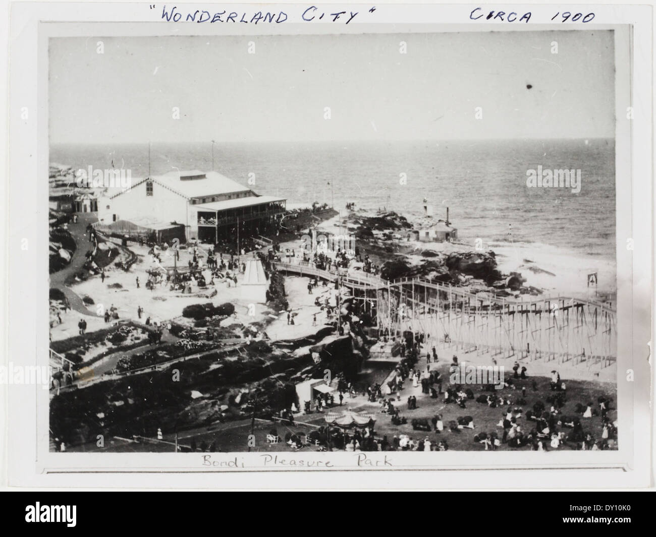 This photograph shows Wonderland City at Bondi Pleasure Park, circa ...