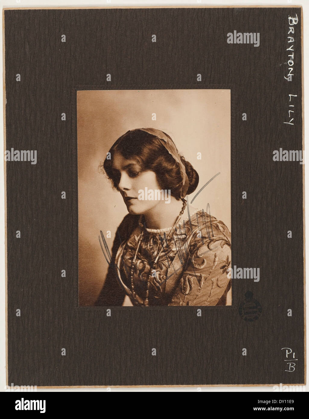This portrait from 1909-1910 shows Lily Brayton, a renowned actress ...
