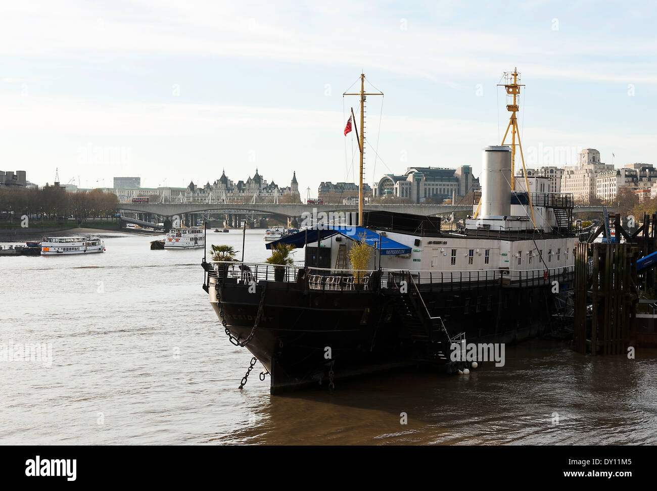 The Former Anti-Submarine Q-Ship HMS President Moored Permanently in ...