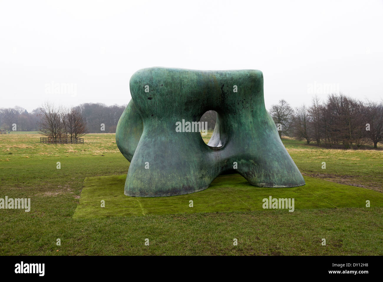 The Henry Moore Sculpture Two Forms at The Yorkshire Sculpture Park ...