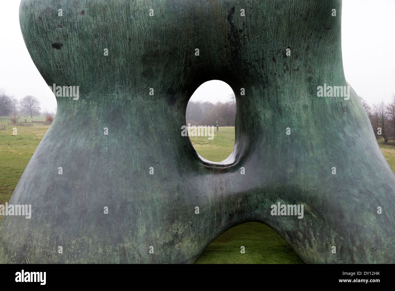 The Henry Moore Sculpture Two Forms at The Yorkshire Sculpture Park ...