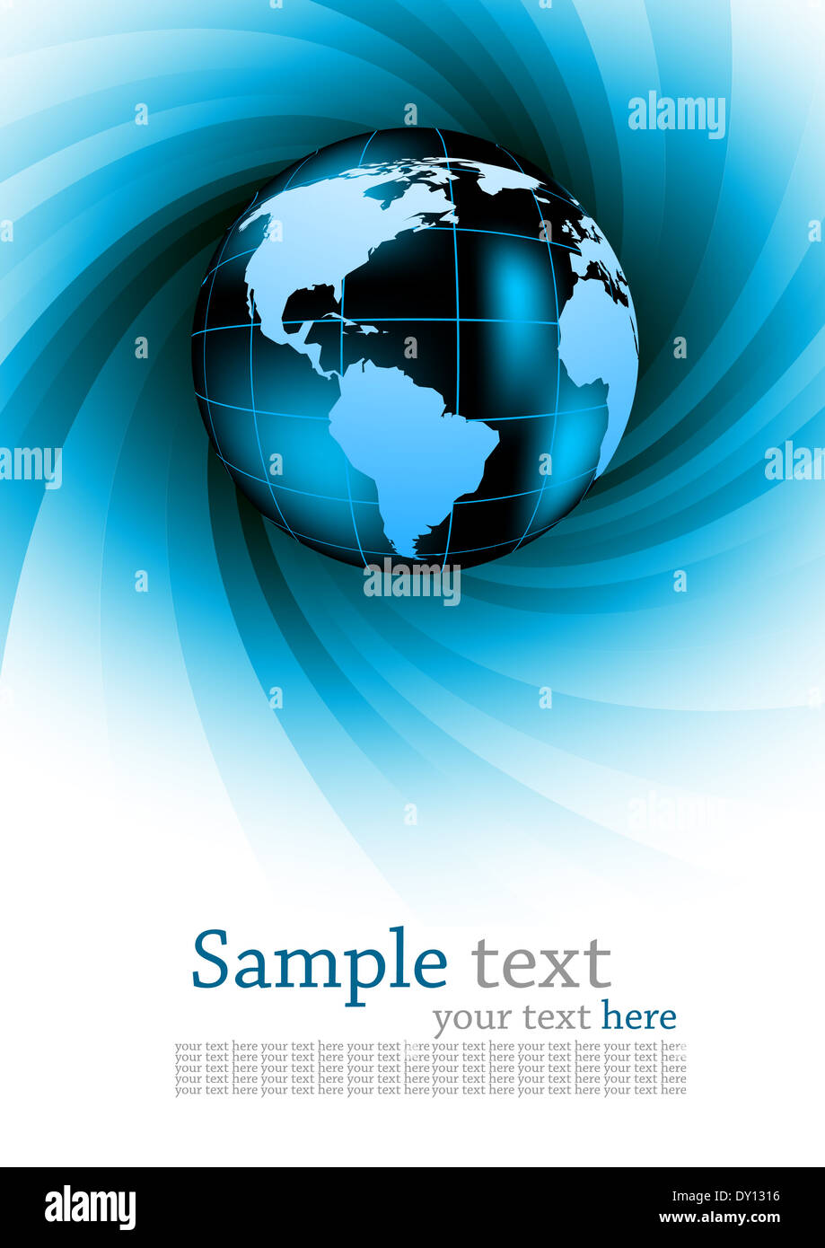 Abstract background with globe. Colorful illustration Stock Photo - Alamy