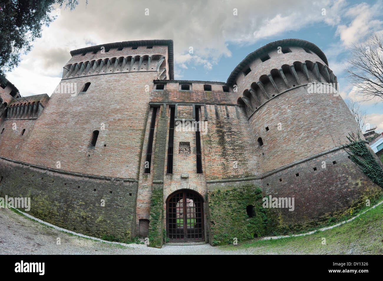 the Rocca di Ravaldino,Caterina Sforza castle in Forli, Italy Stock ...