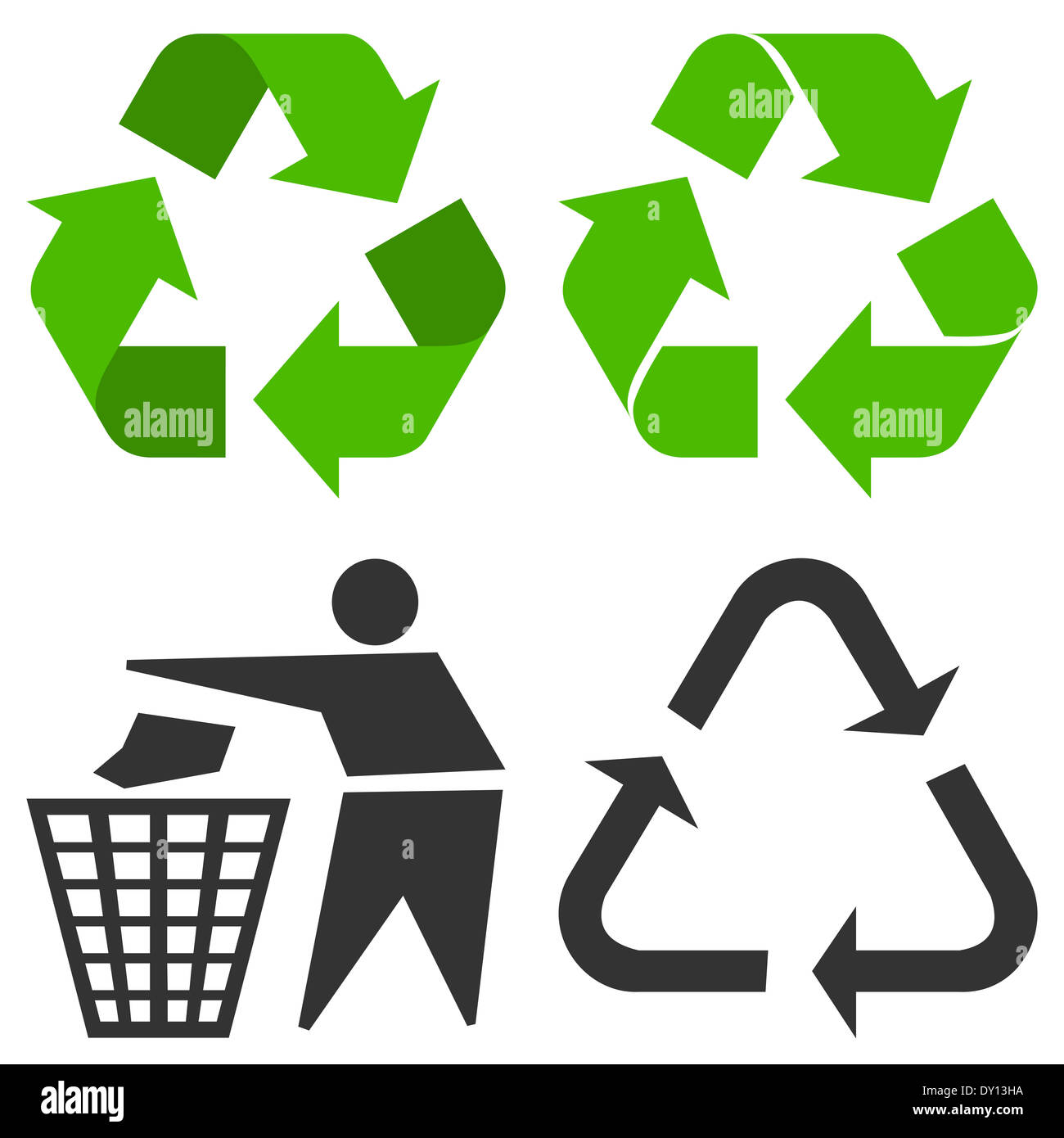 Recycle reuse symbols icon hi-res stock photography and images - Alamy