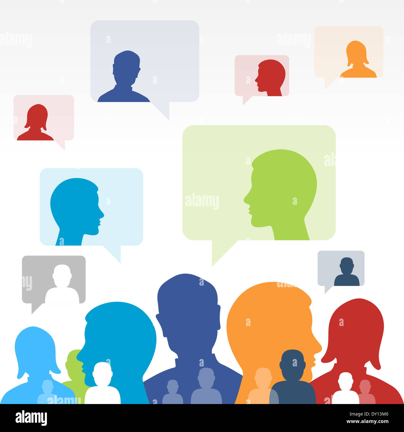 Social Media Communication Stock Photo - Alamy