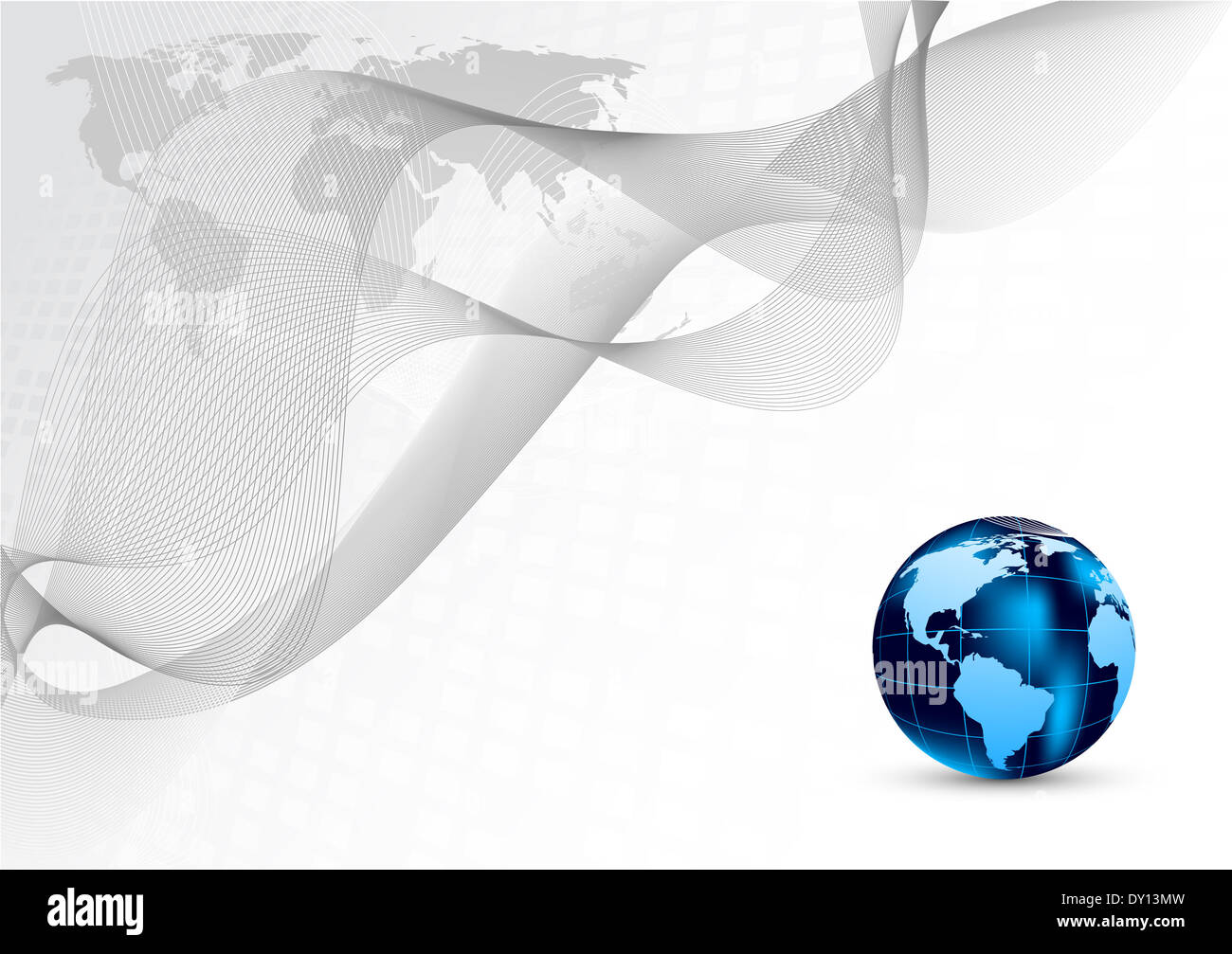 Abstract background with blue globe Stock Photo - Alamy